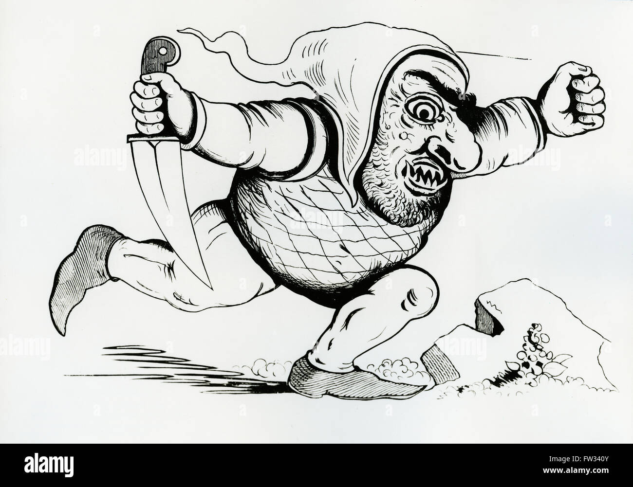 The ogre, drawing by Count Franz Pocci, 1807-1876 Stock Photo - Alamy