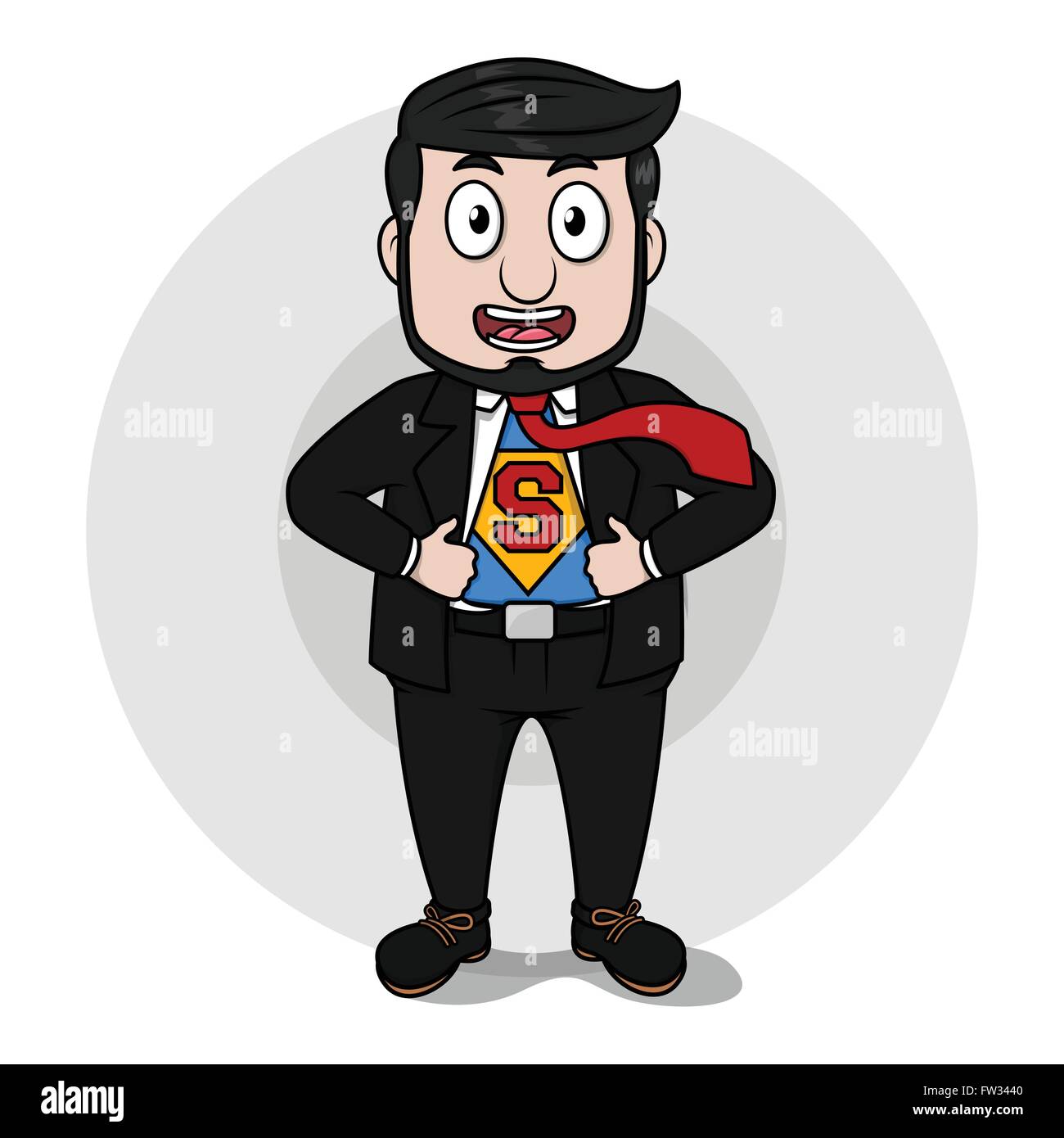 Business man super hero Stock Vector Image & Art - Alamy