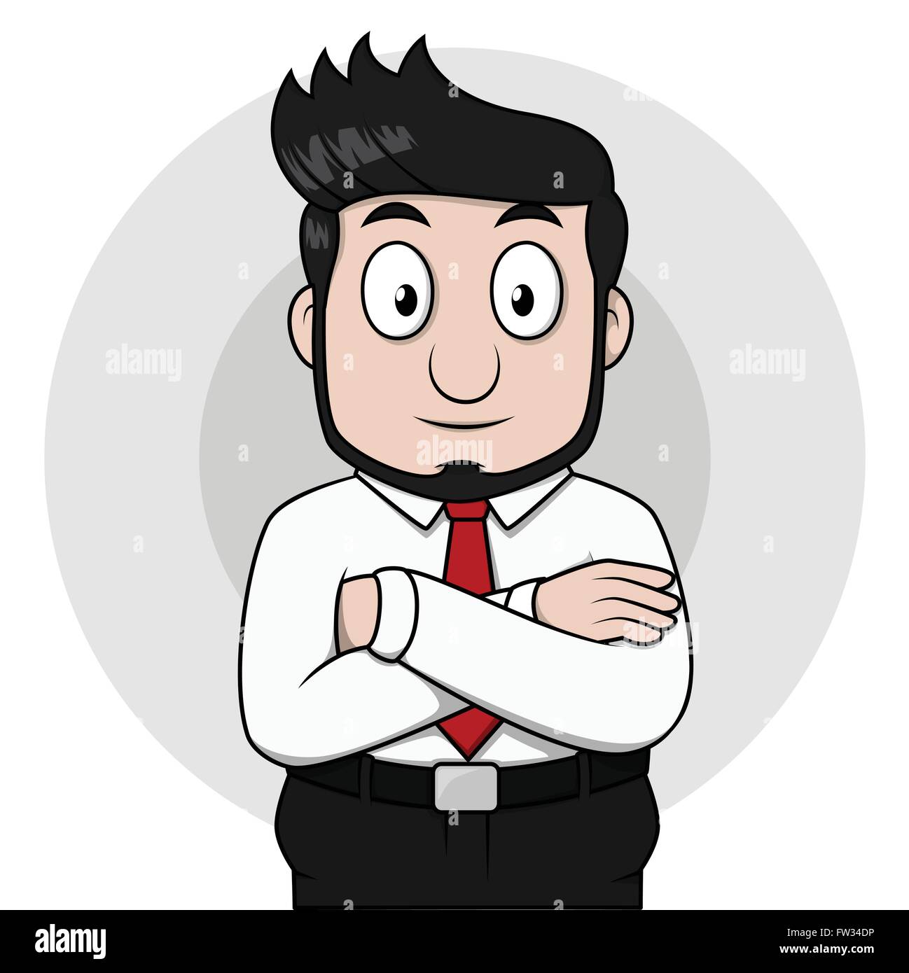 Smile employee using Shirt Stock Vector Image & Art - Alamy