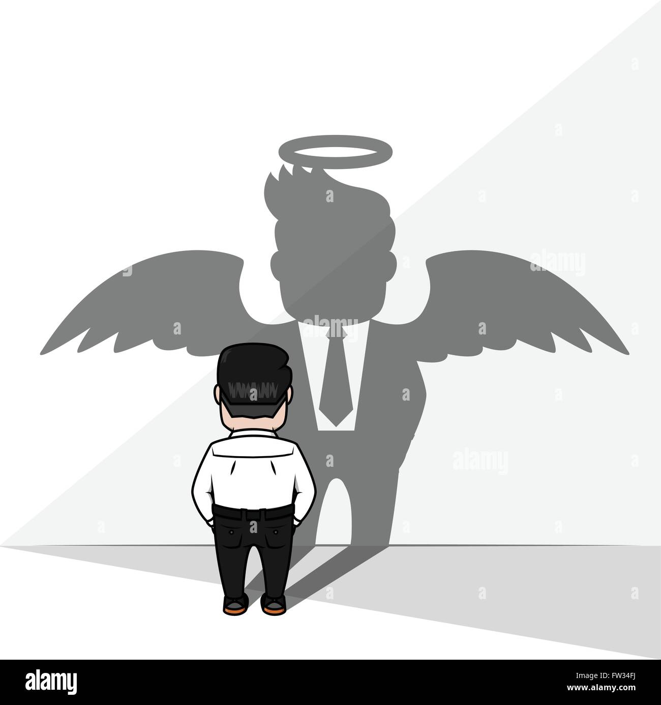 Angelic protection Stock Vector Images - Alamy