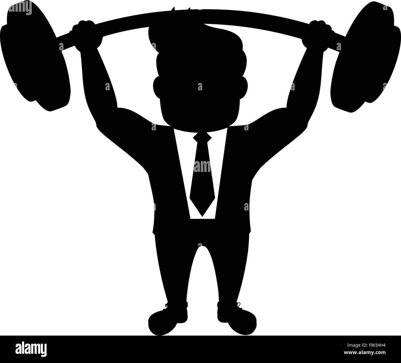 Strong confident man posing Stock Vector Images - Alamy