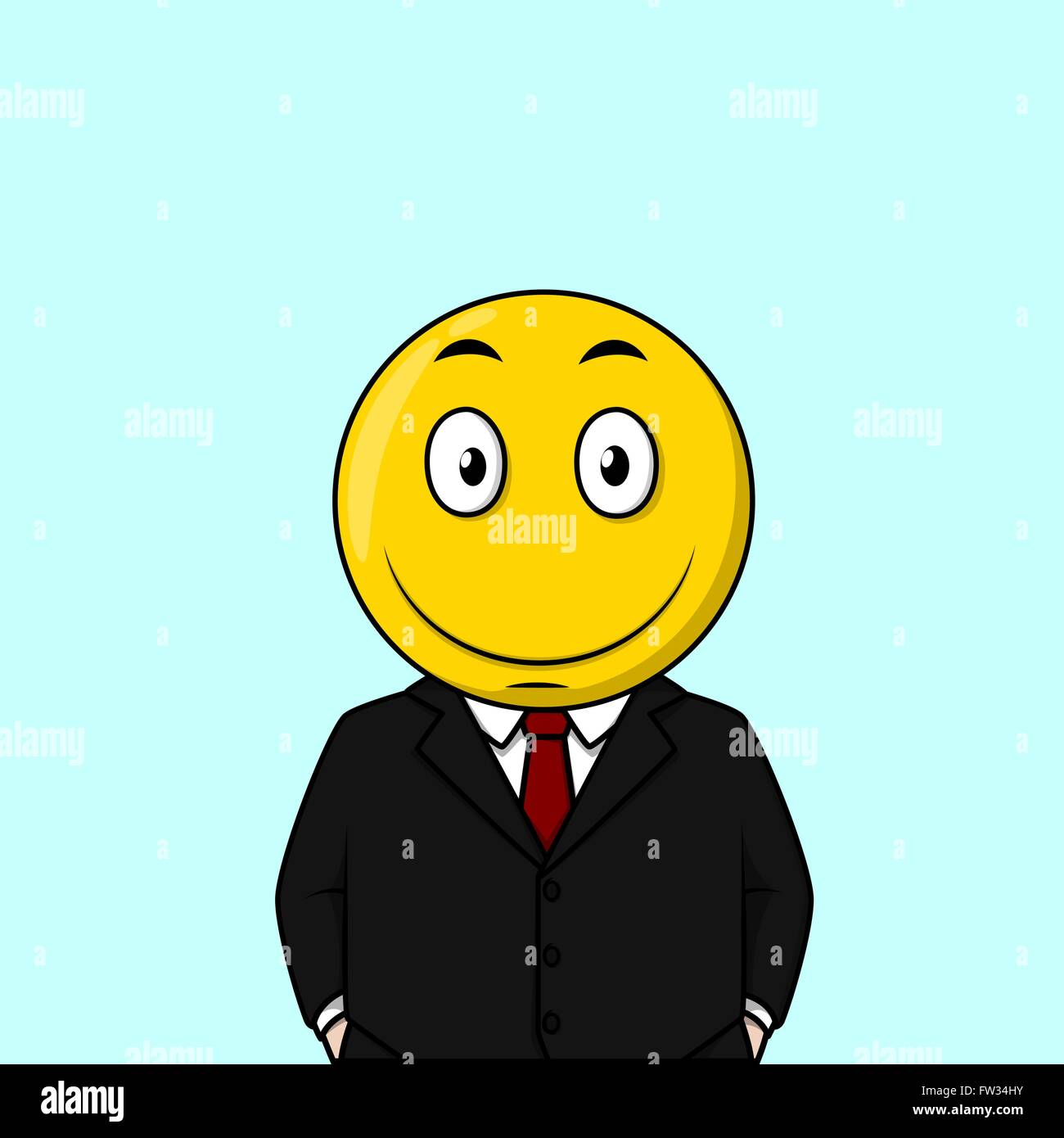 Joyful happy positive man Stock Vector Images - Alamy