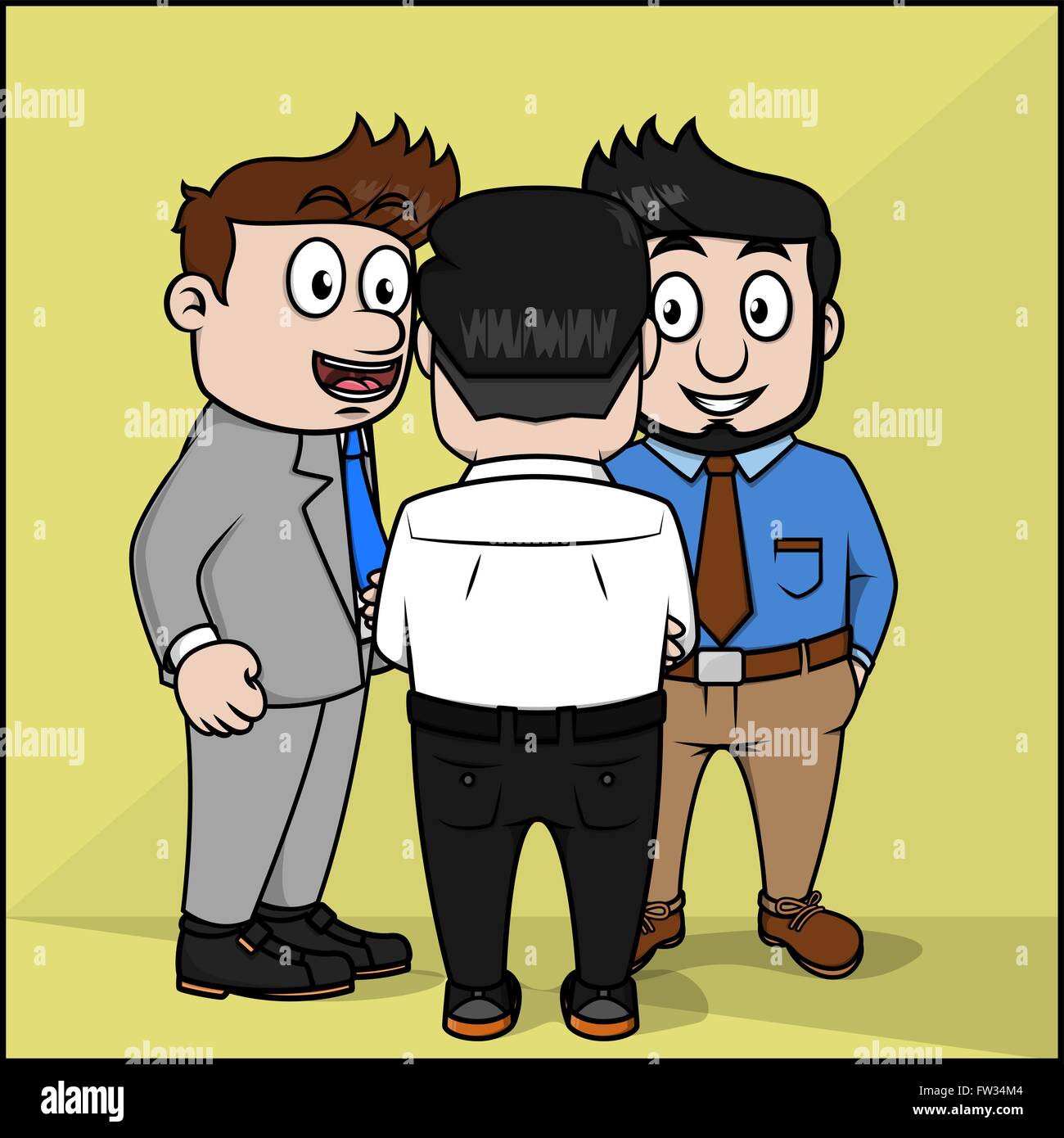 Interaction at table Stock Vector Images - Alamy