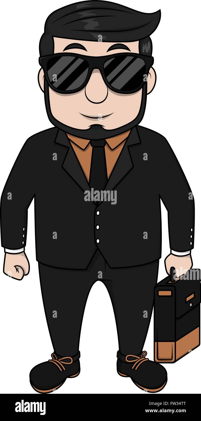 Portrait business executive posing Stock Vector Images - Alamy