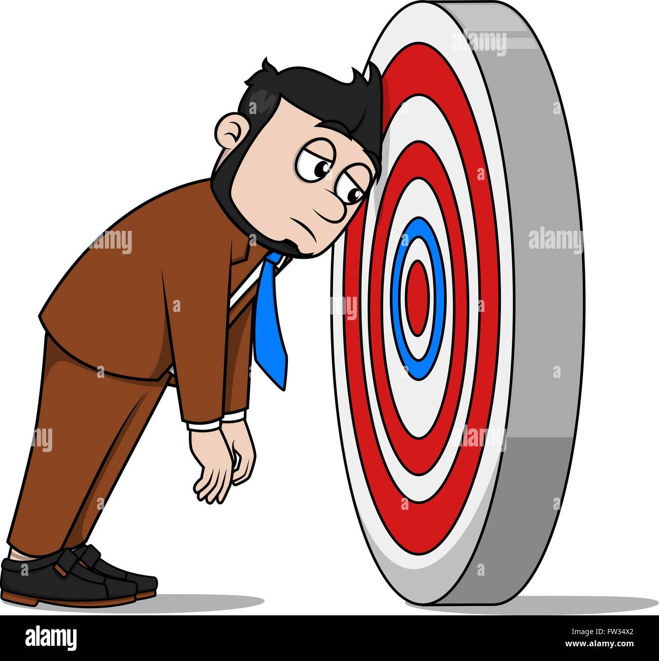 Business man missing target illustration design Stock Vector Image ... Business man missing target illustration design Stock Vector Image ...