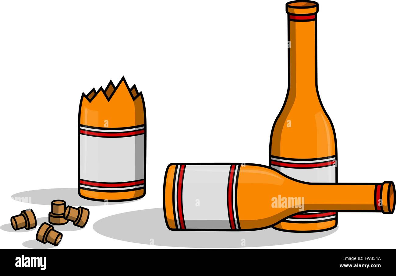 Liquor bottle crash Stock Vector Image & Art - Alamy