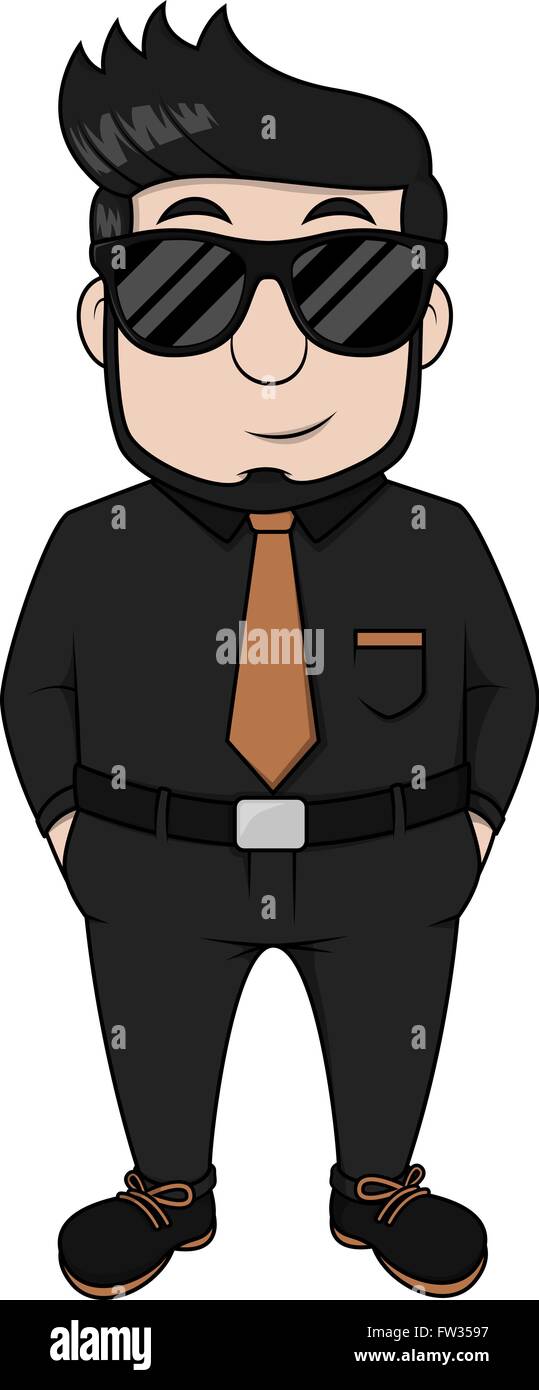 Cool business man Stock Vector Image & Art - Alamy
