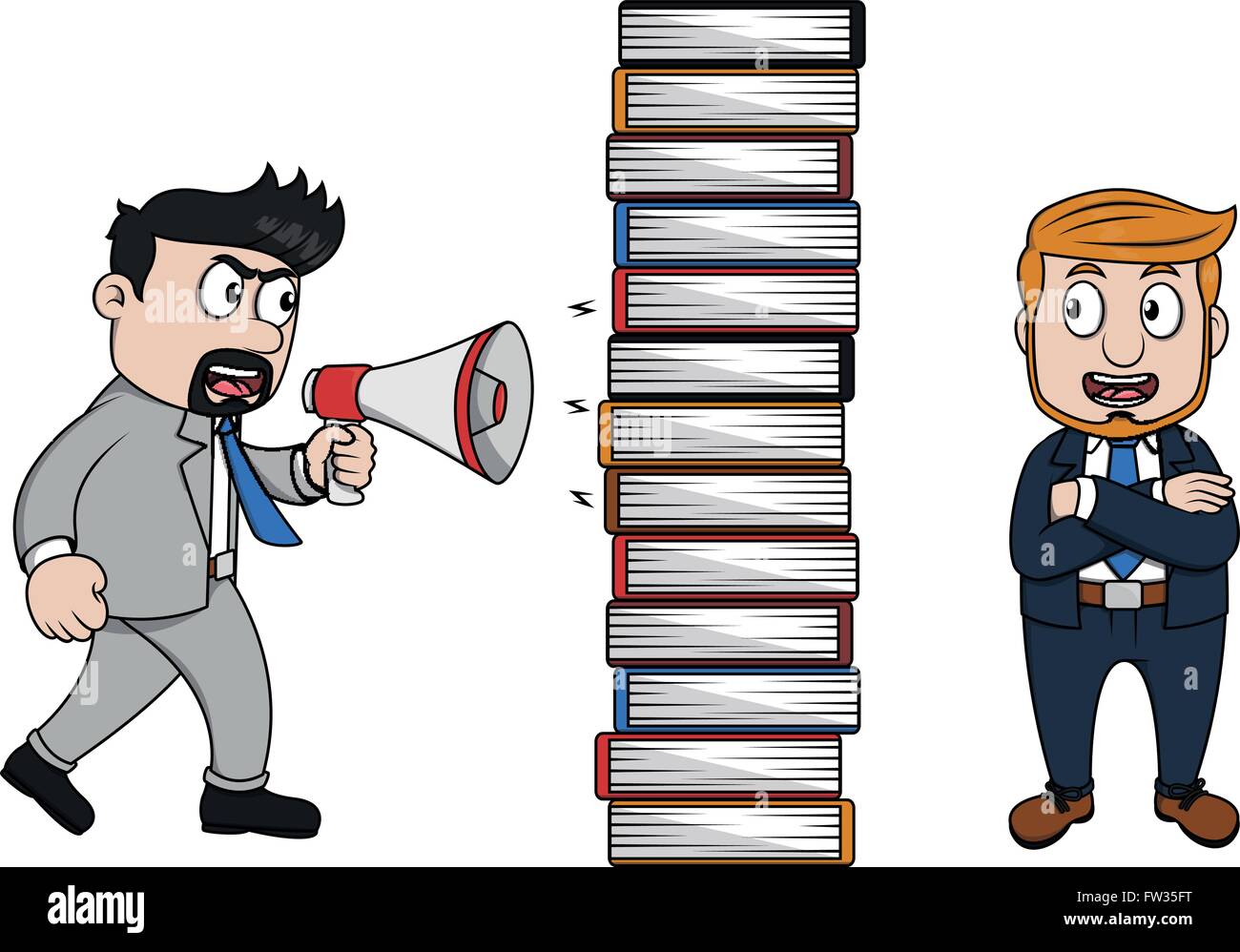 avoiding from scolding boss Stock Vector Image & Art - Alamy