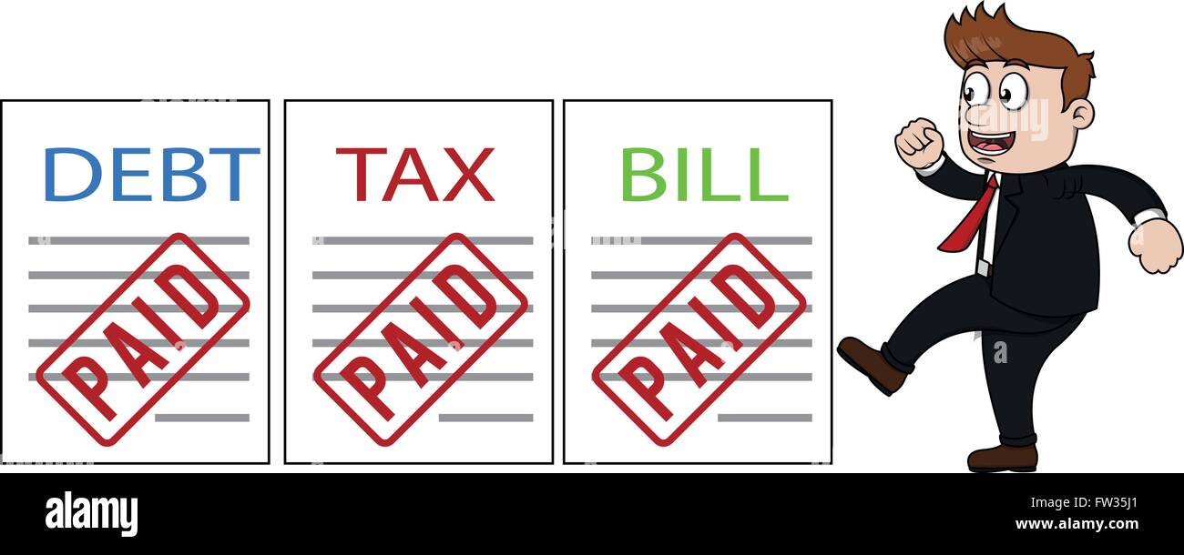 Man letter debt Stock Vector Images - Alamy