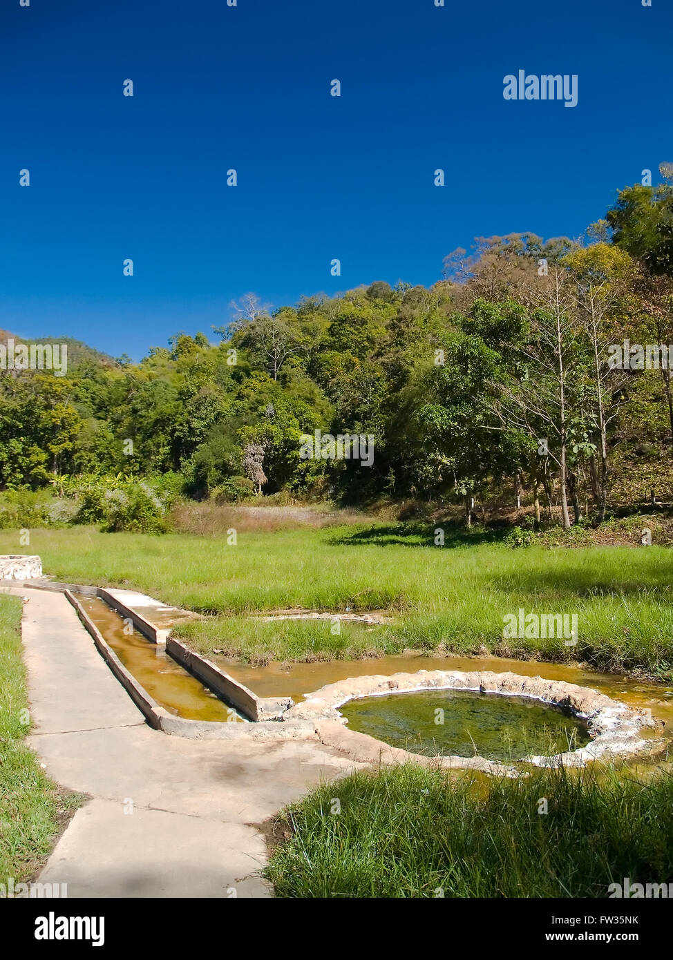 Ban Nong Hang Hot Spring Stock Photo - Alamy
