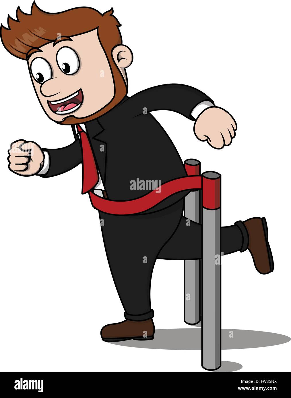 Successful crossing Cut Out Stock Images & Pictures - Alamy