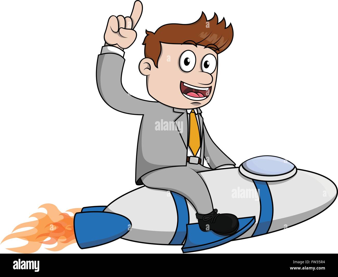 Innovation rocket fast cartoon Stock Vector Images - Alamy