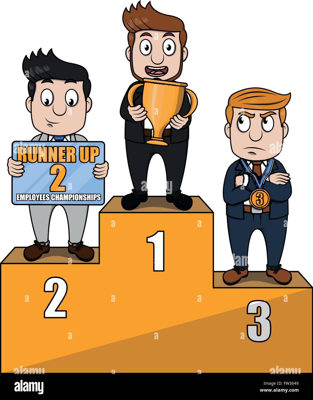 Executive business team holding Stock Vector Images - Alamy