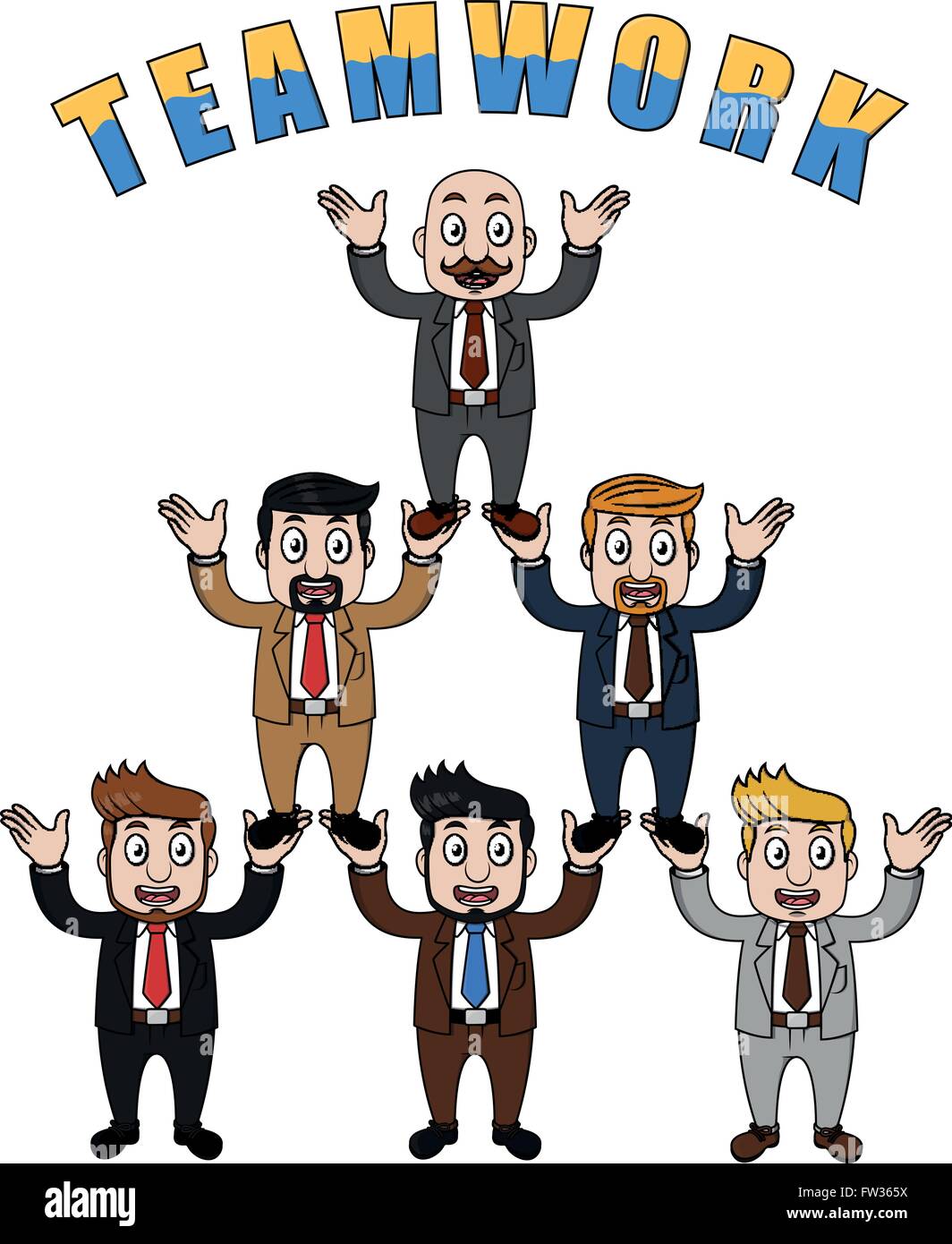 Attractive business team Stock Vector Images - Alamy
