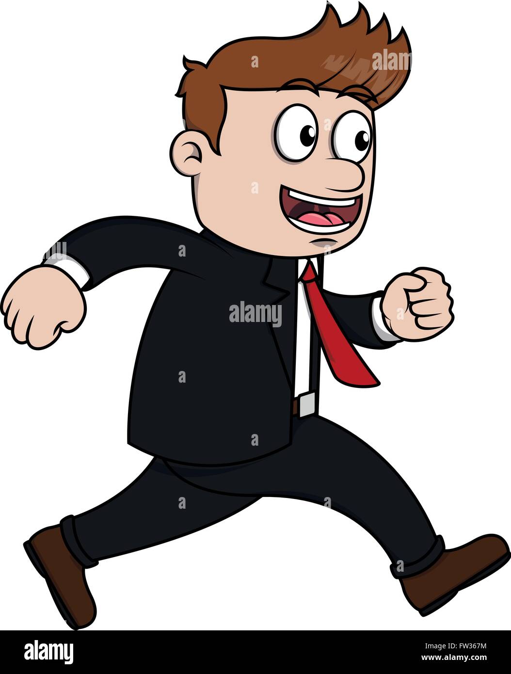 Business man running Stock Vector Image & Art - Alamy
