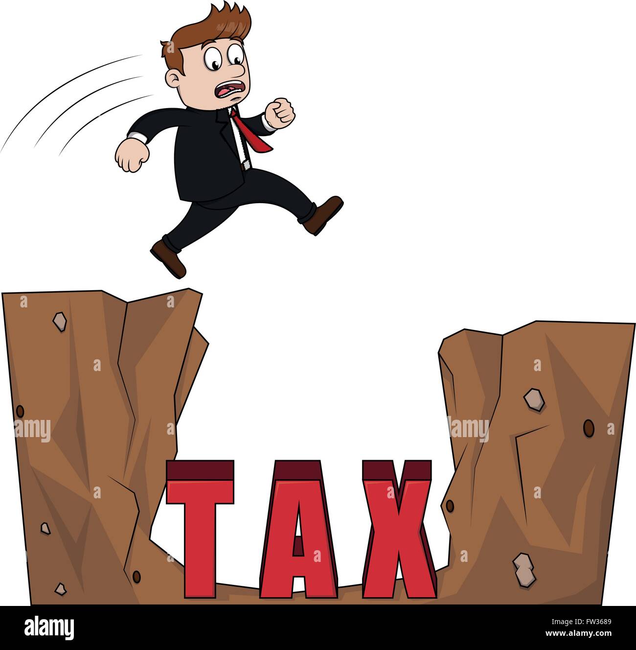Tax man cartoon hi-res stock photography and images - Alamy