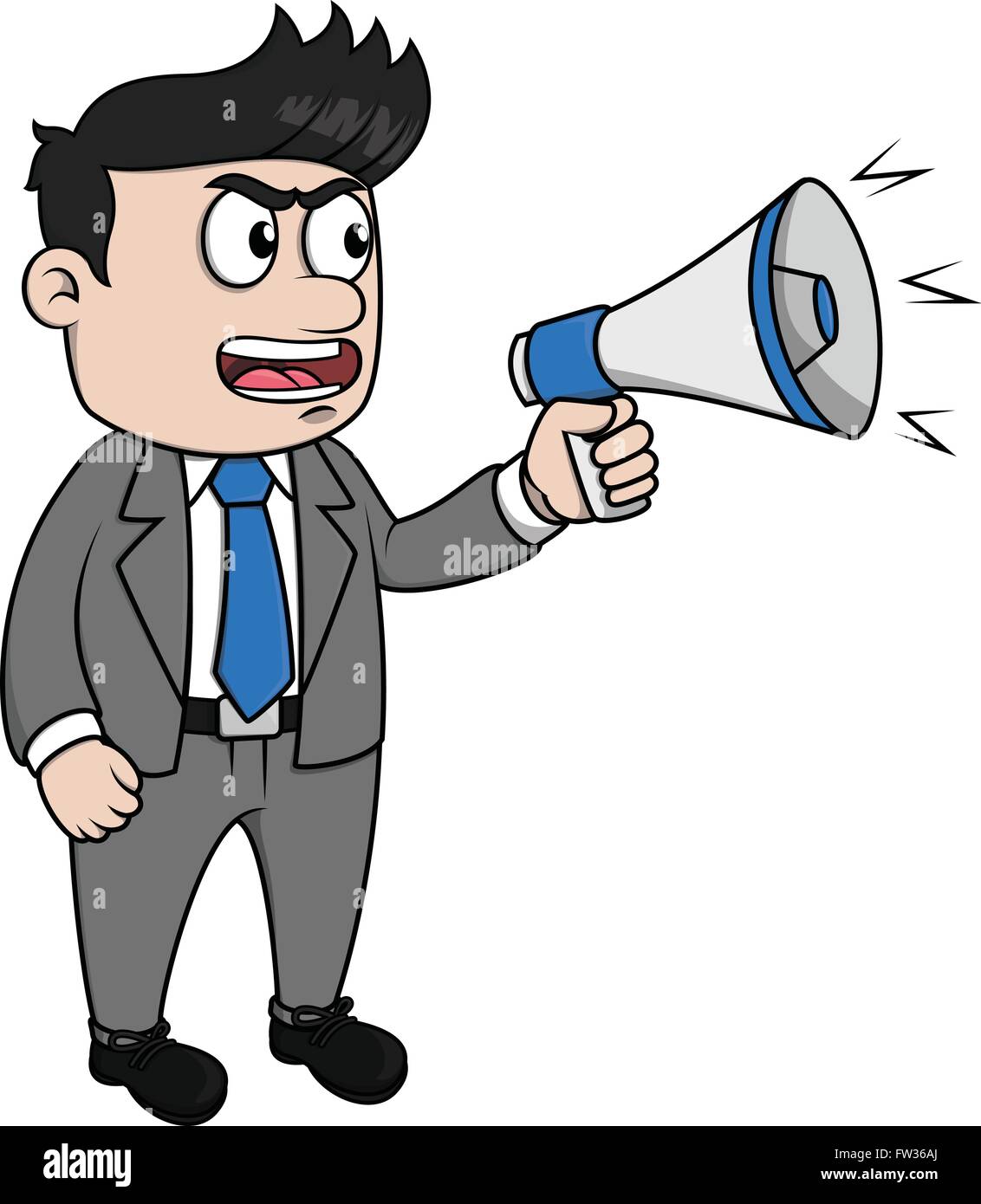 Angry loud shout voice Stock Vector Images - Alamy