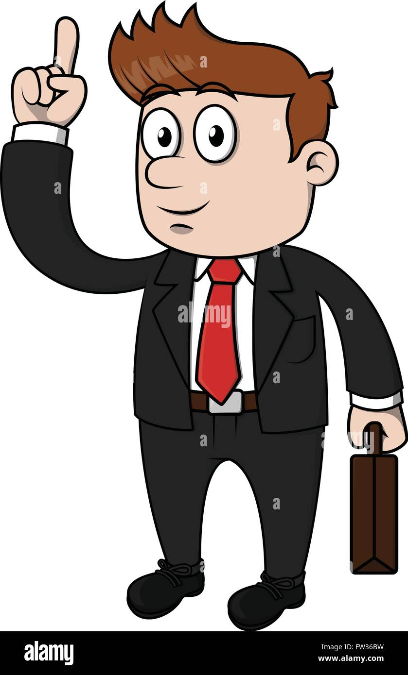 Adult businessman pointing finger Stock Vector Images - Alamy
