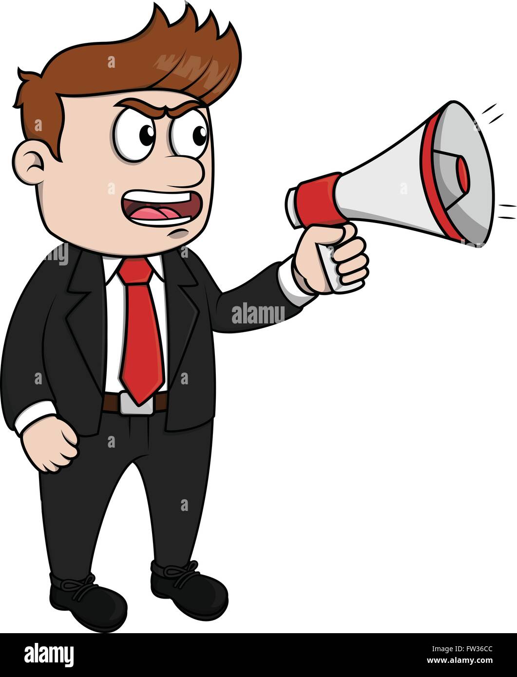 Man talking phone speaker Stock Vector Images - Alamy