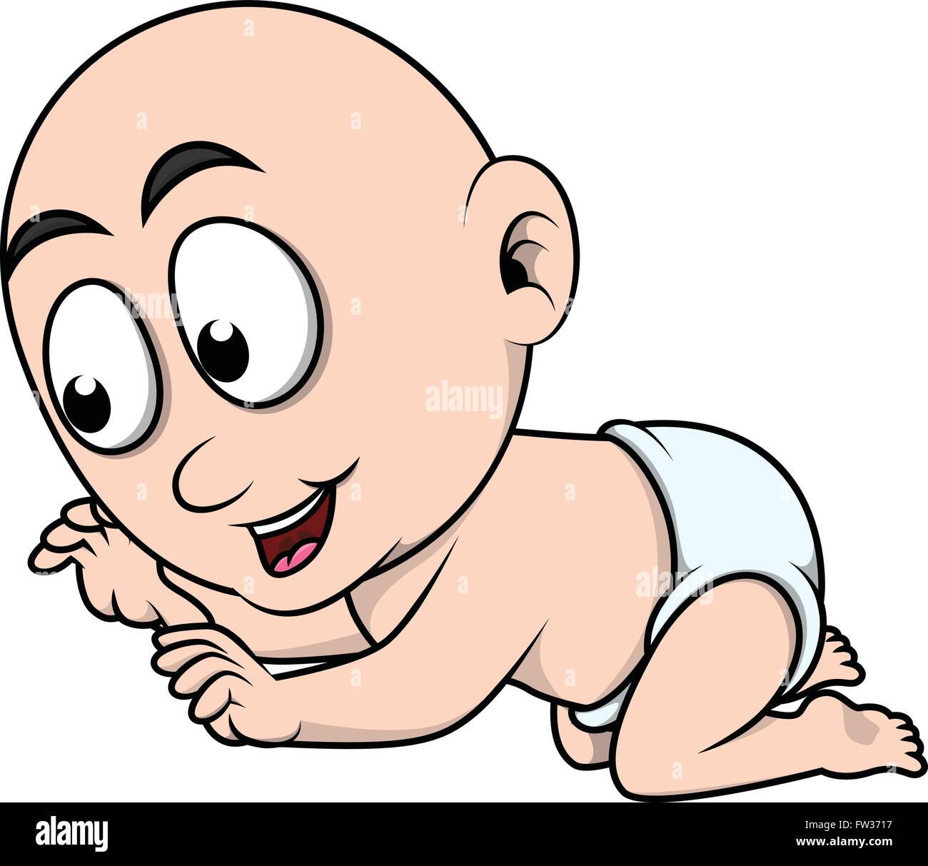 Baby boy happy and catch Stock Vector Image & Art - Alamy