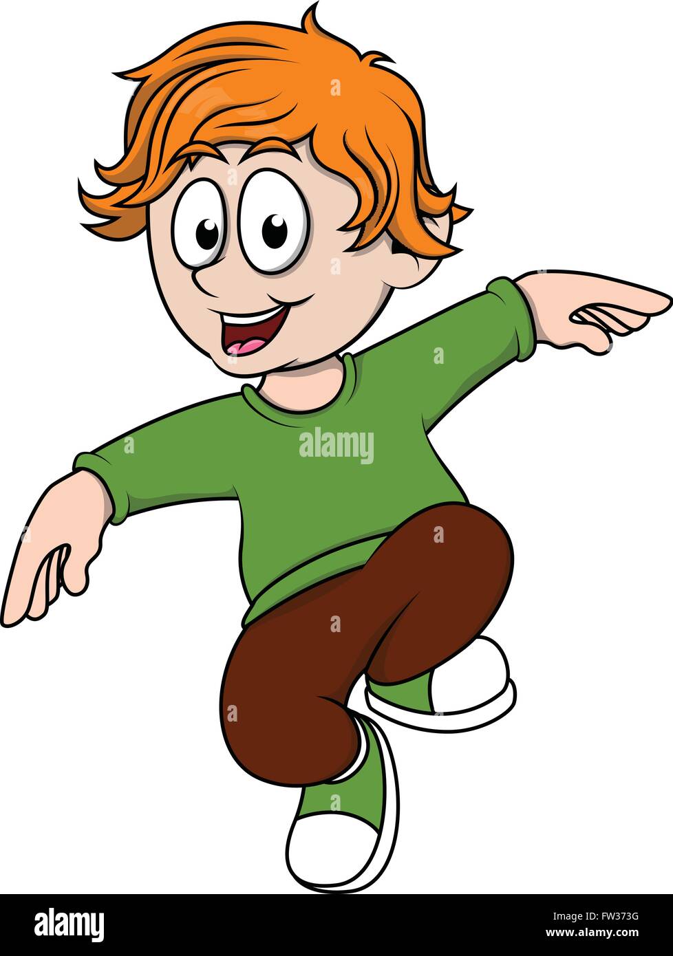 Boy happy jump Stock Vector Image & Art - Alamy