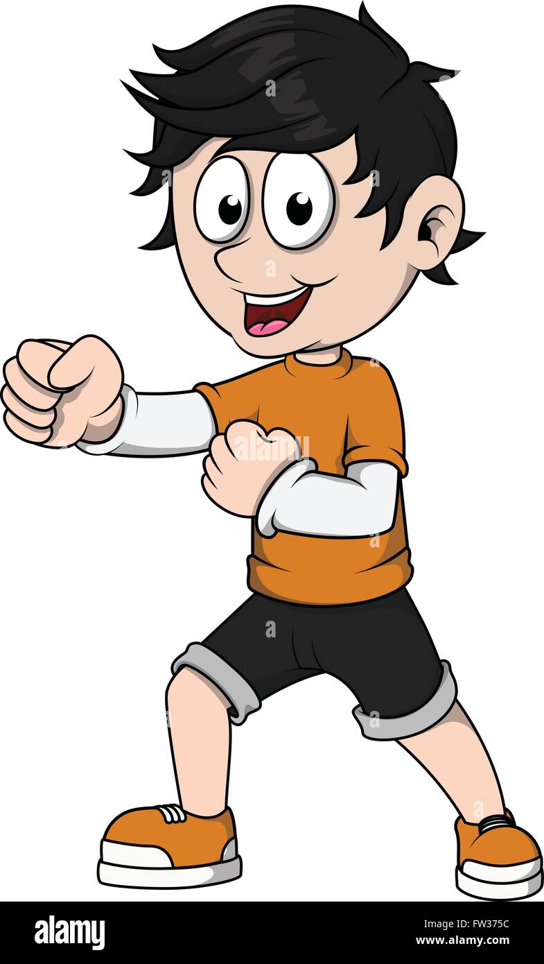 Boy defense training Stock Vector Image & Art - Alamy