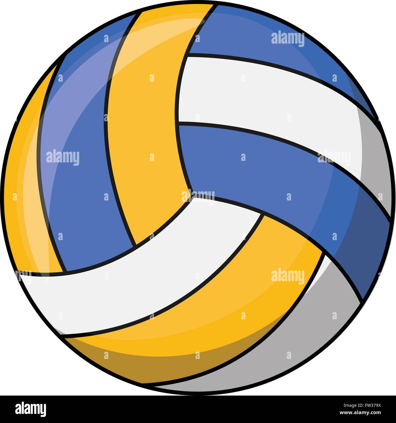 Volley ball illustration Stock Vector Image & Art - Alamy