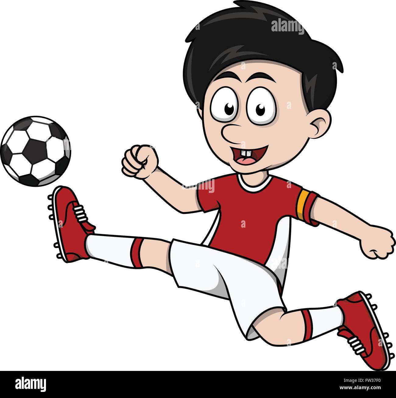 School boy football uniform Stock Vector Images - Alamy