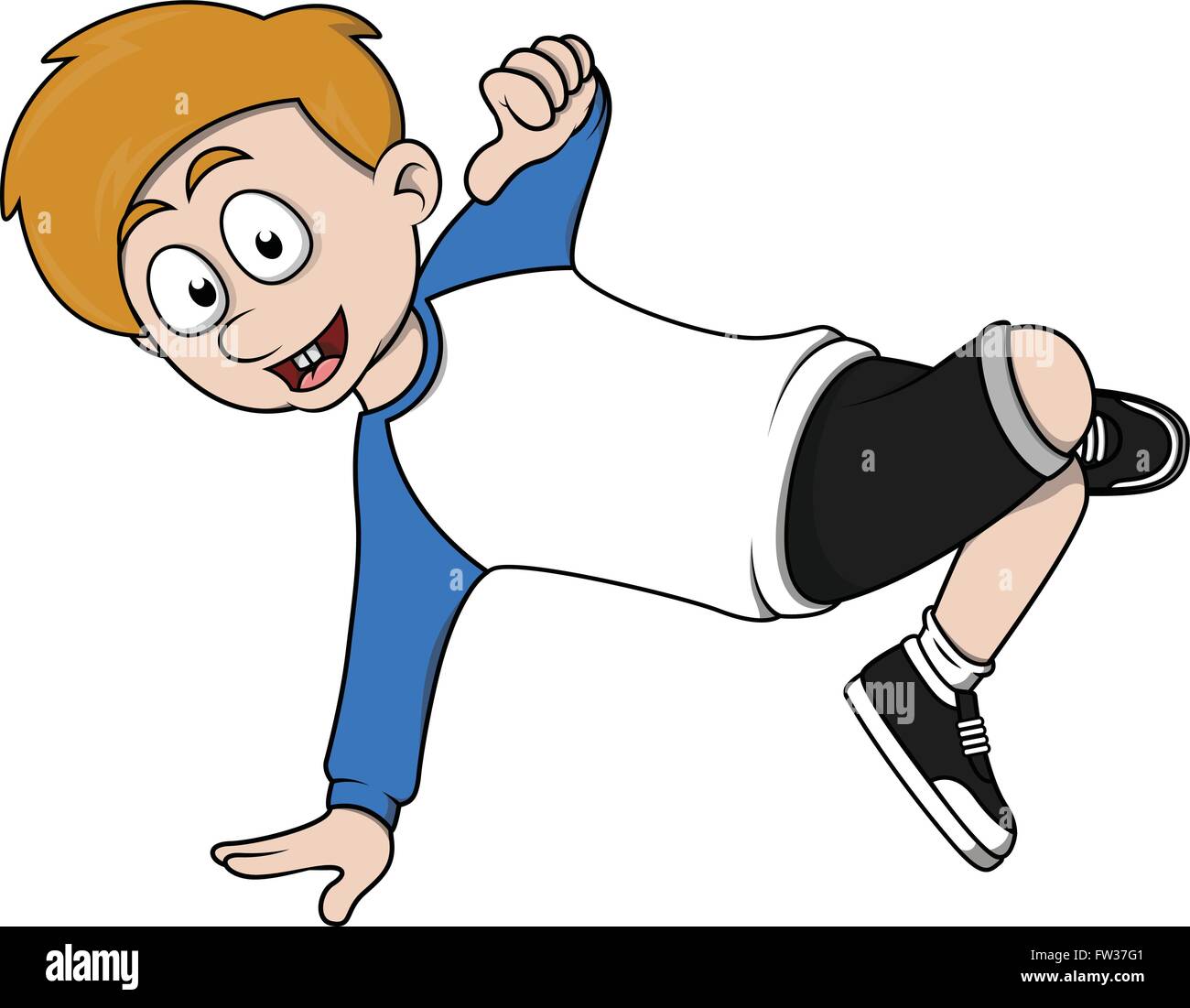Break dancer boy Stock Vector Image & Art - Alamy