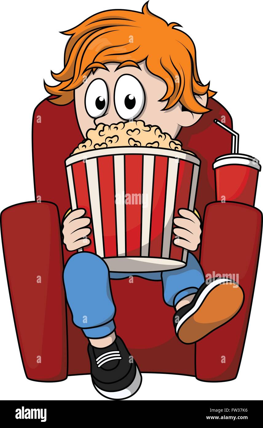 Eating Popcorn Animation