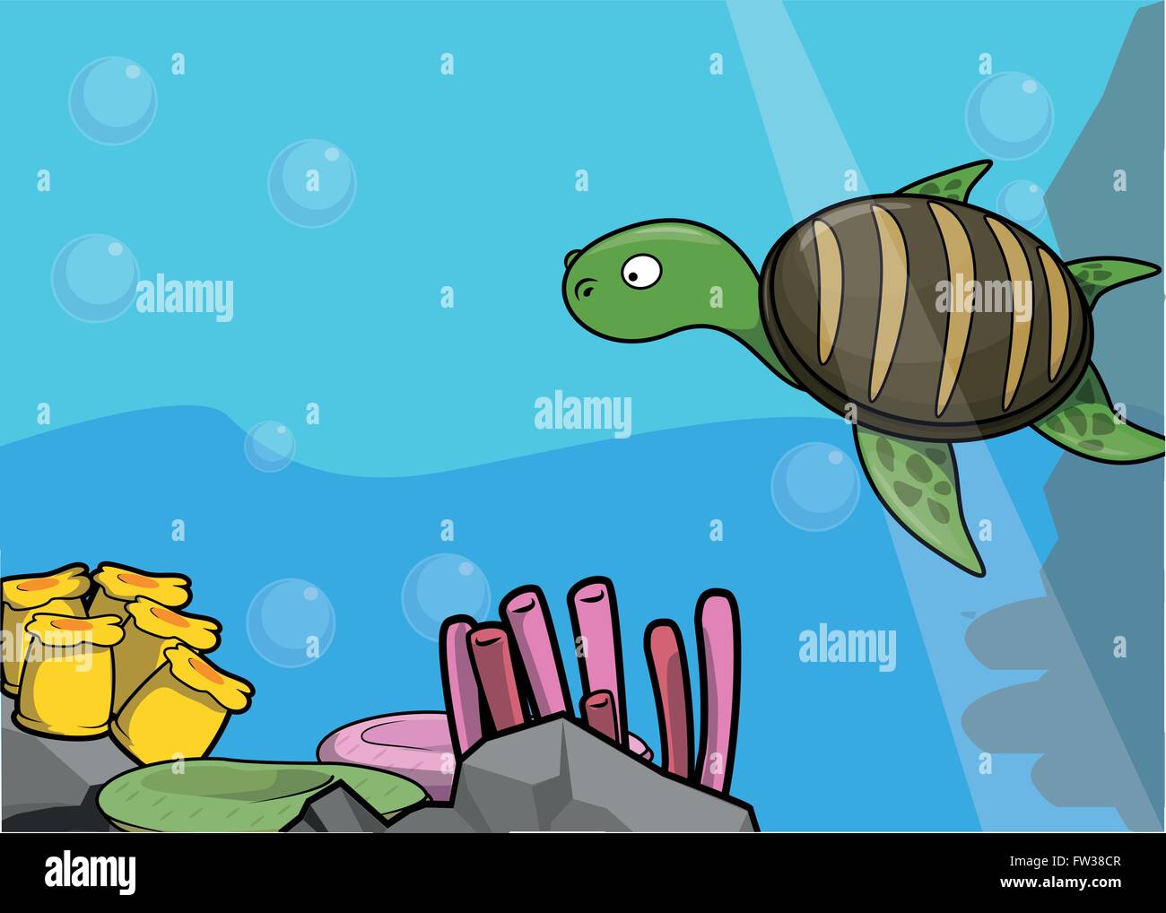 Scuba Diving Scenery Stock Vector Images - Alamy