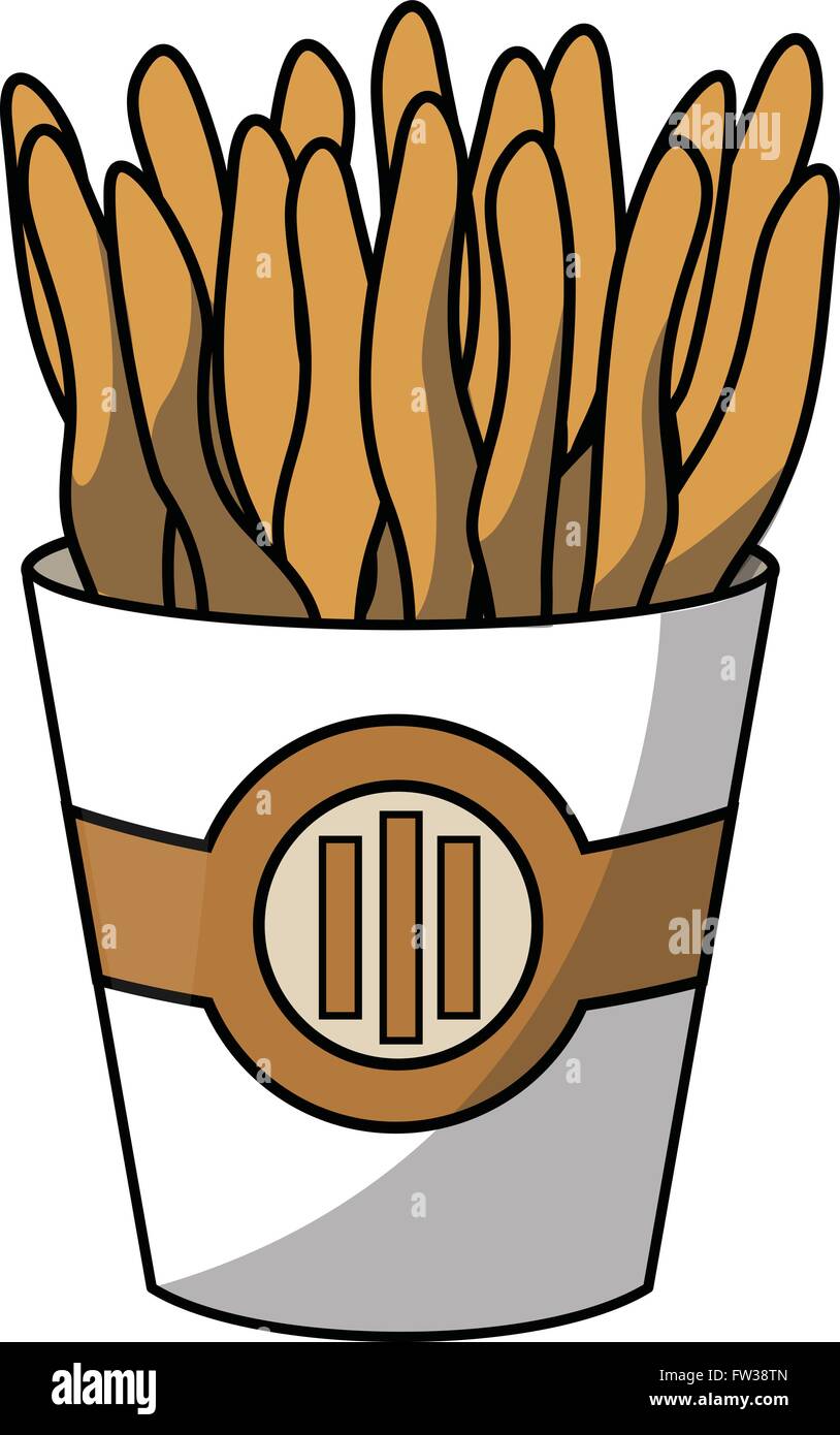 French fries cartoon illustration Stock Vector Image & Art - Alamy