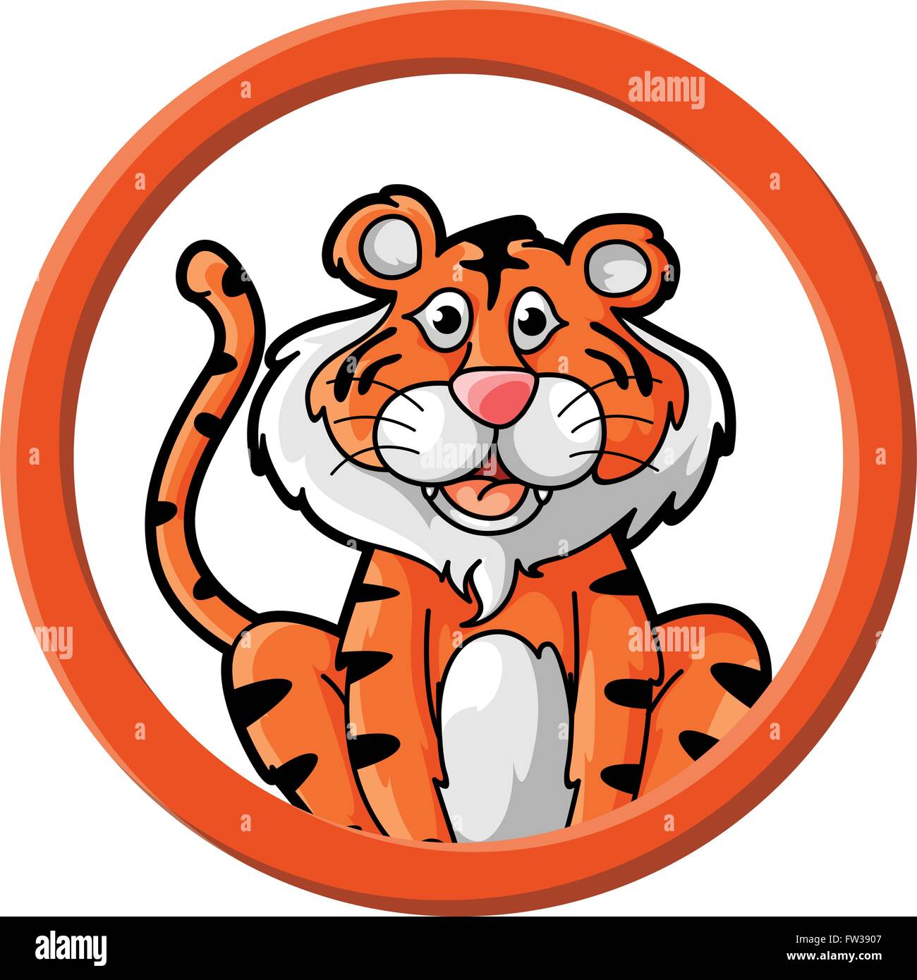 Siberian tiger roaring Stock Vector Images - Alamy