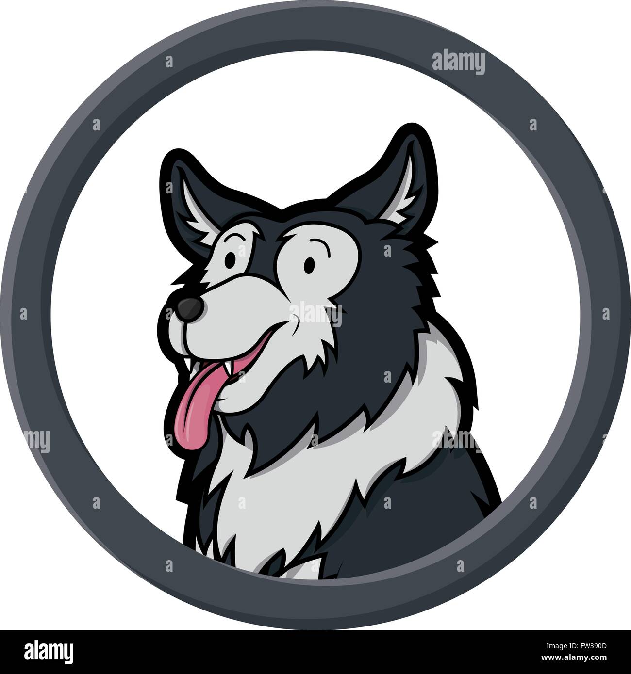 Gray wolf dog timber Stock Vector Images - Alamy