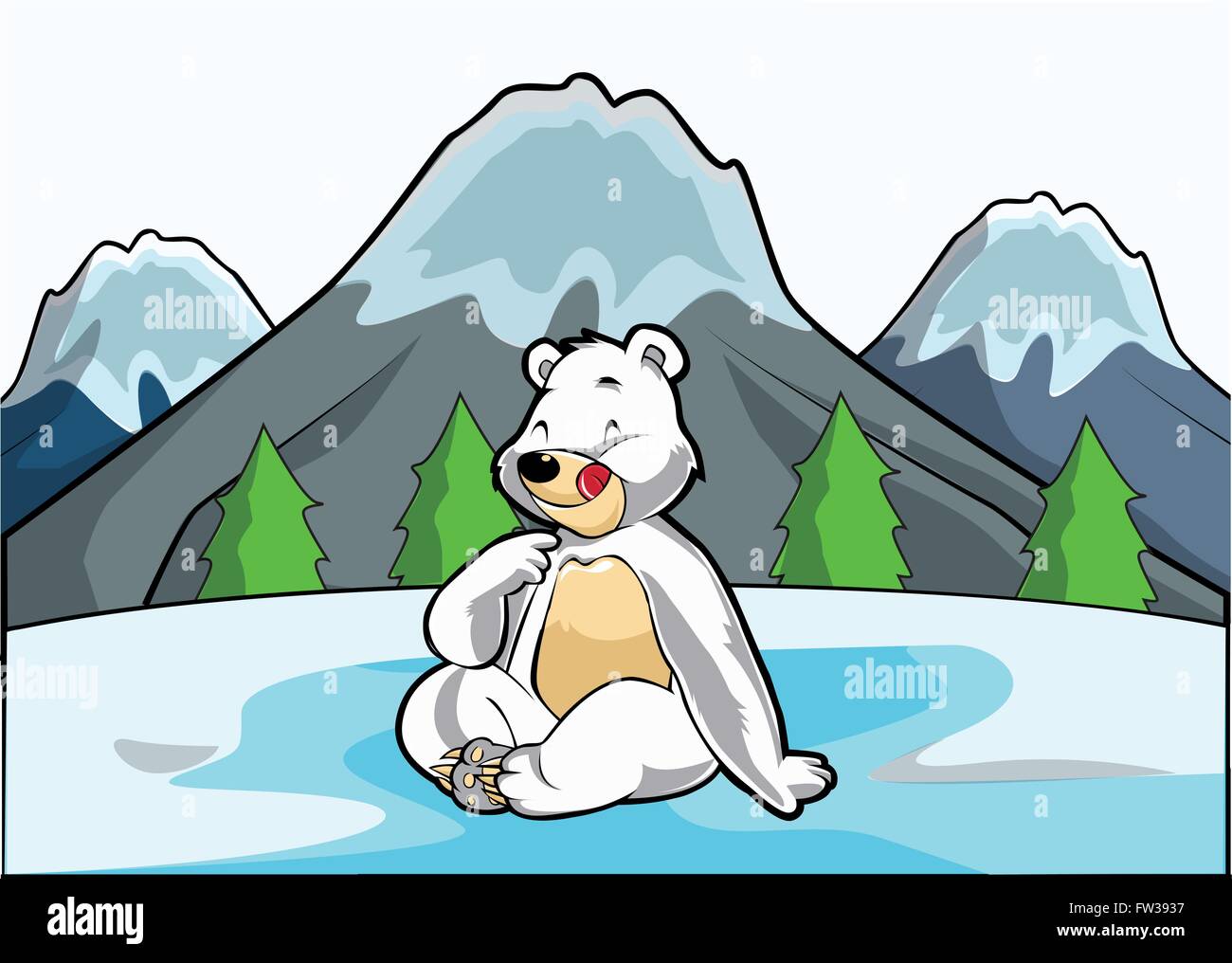 Glacier blue ice in Stock Vector Images - Alamy