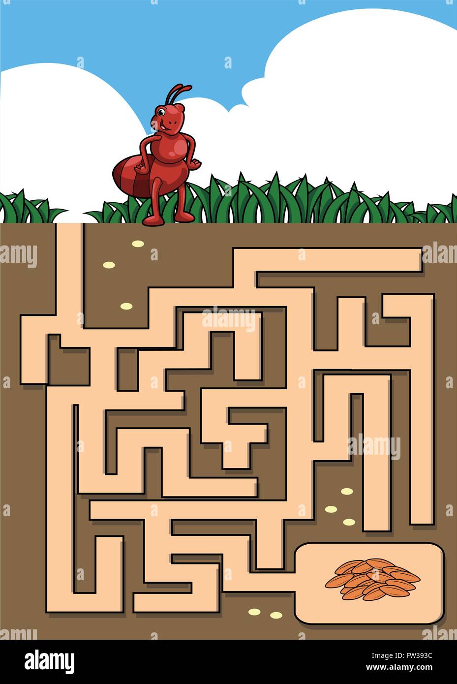 maze ant quiz Stock Vector Image & Art - Alamy