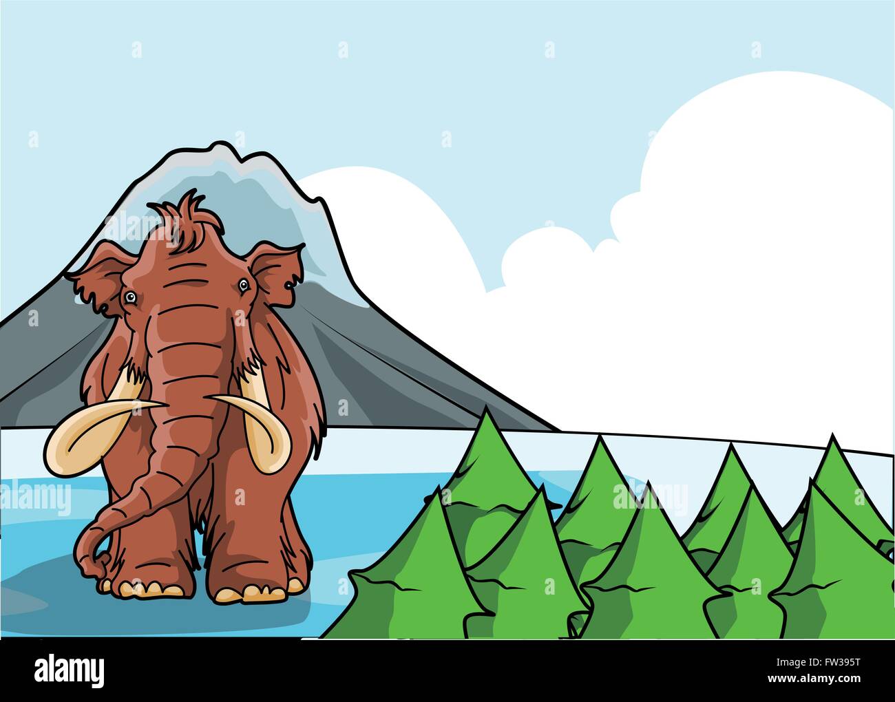 Prehistoric ice age background hi-res stock photography and images - Alamy
