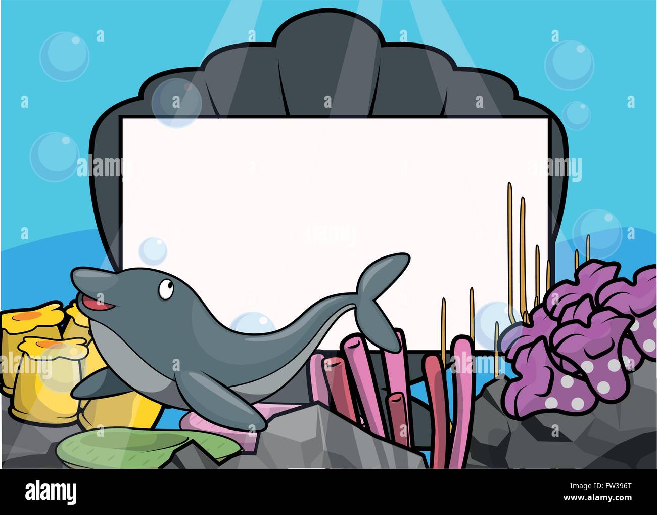 Underwater ocean bottom surface Stock Vector Images - Alamy