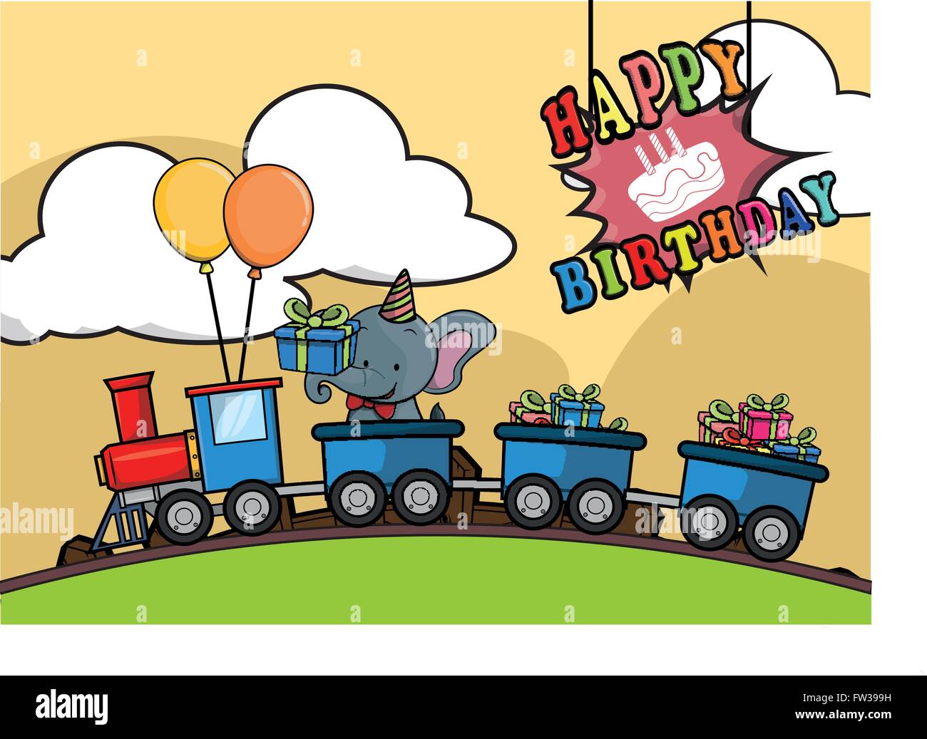Birthday train hi-res stock photography and images - Alamy