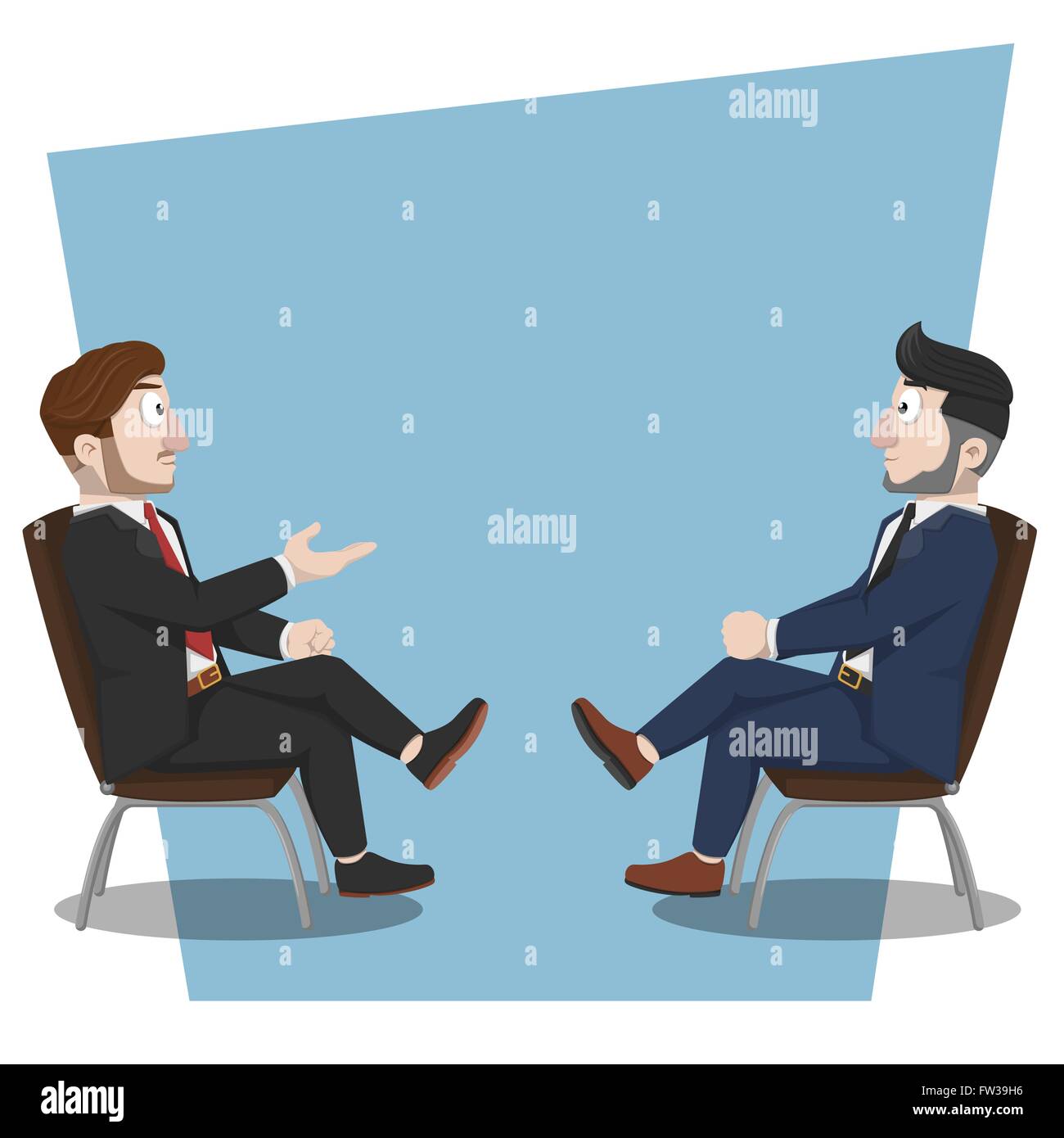 Two business person discussing on Stock Vector Images - Alamy
