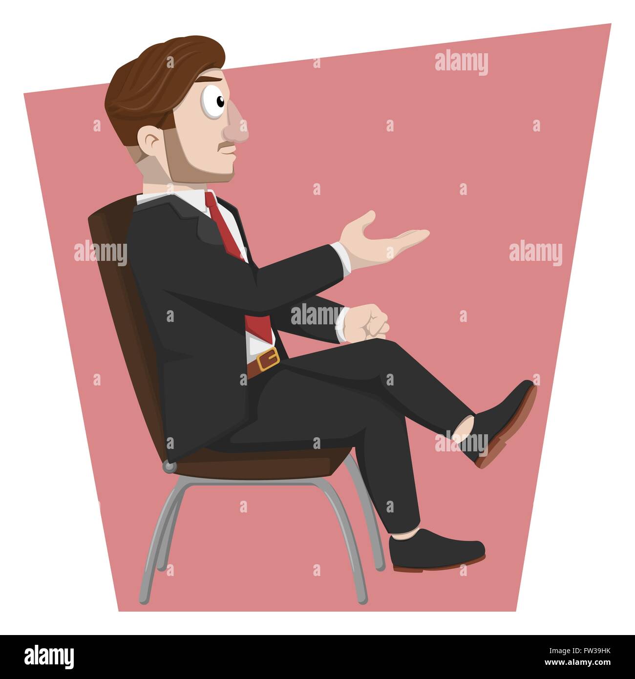 Man work sit on Stock Vector Images - Alamy