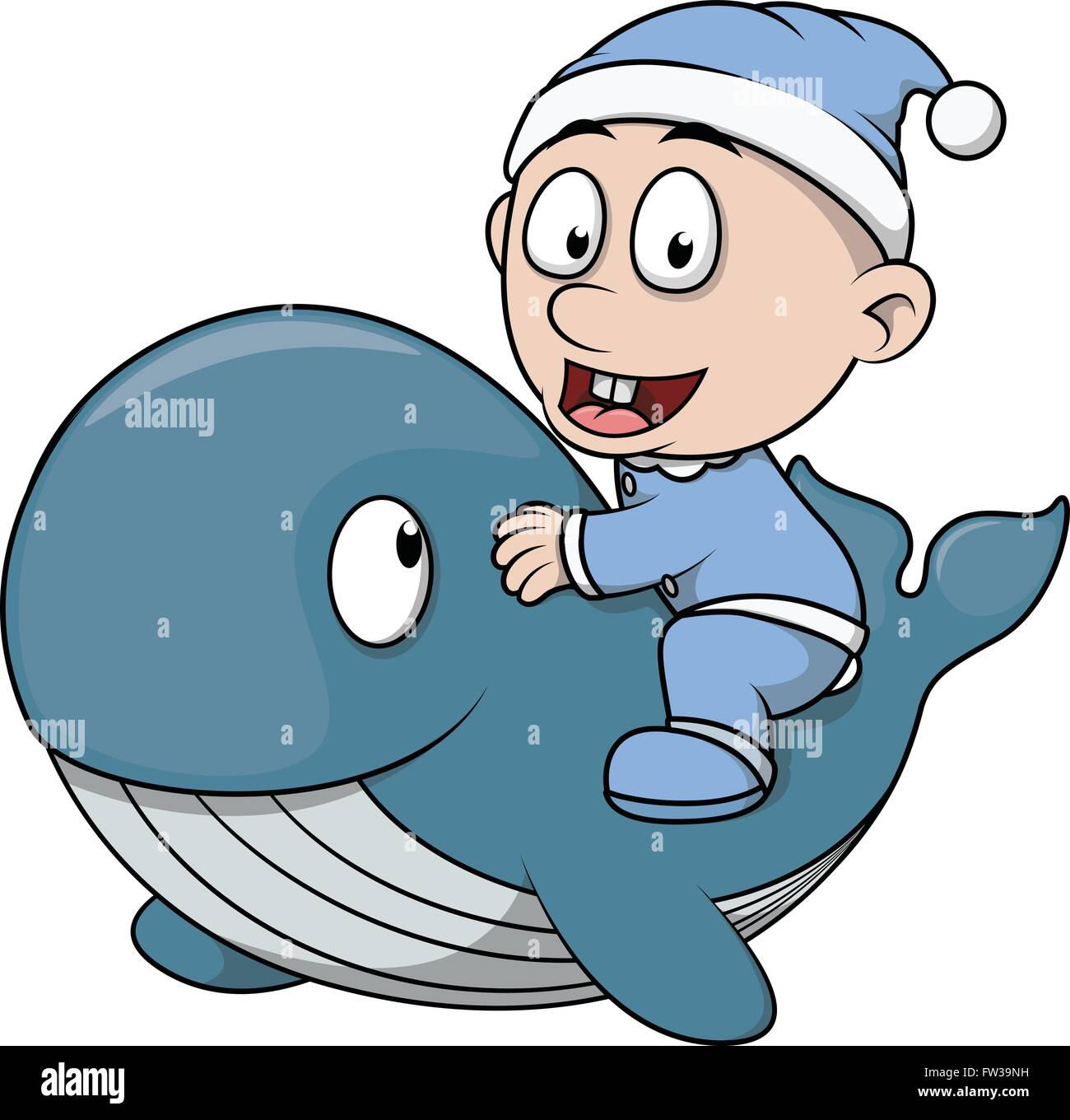 baby sitting in whale Stock Vector Image & Art - Alamy