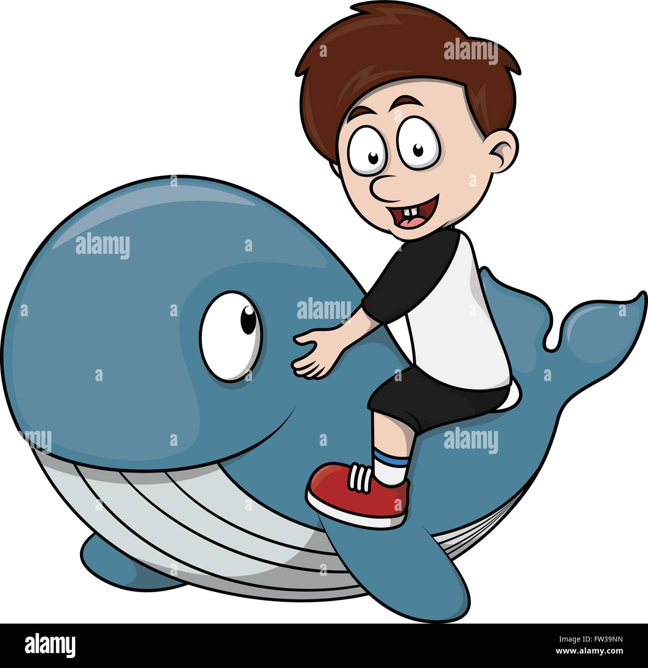 Boy child dolphin Stock Vector Images - Alamy
