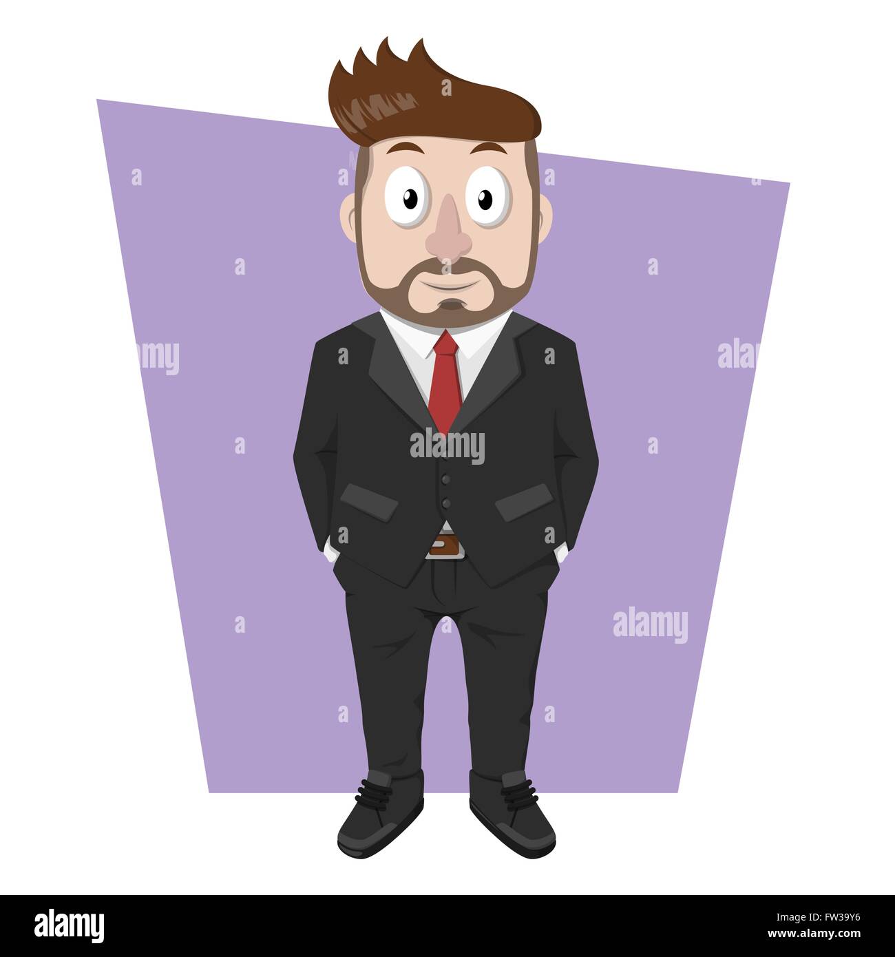 Successful young man big Stock Vector Images - Alamy