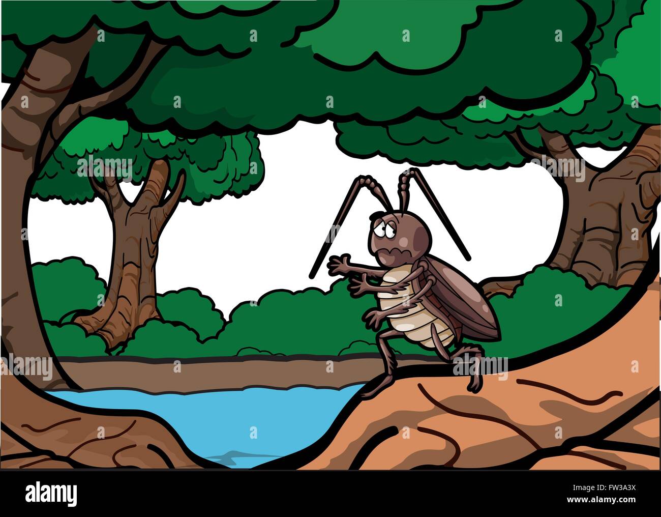 Cute cockroach drawing vector vectors hi-res stock photography and ...