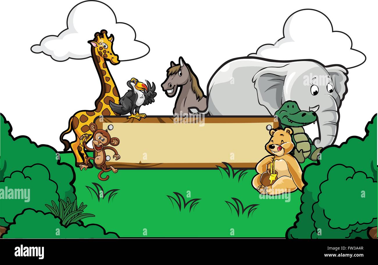 wild animal sign Stock Vector Image & Art - Alamy