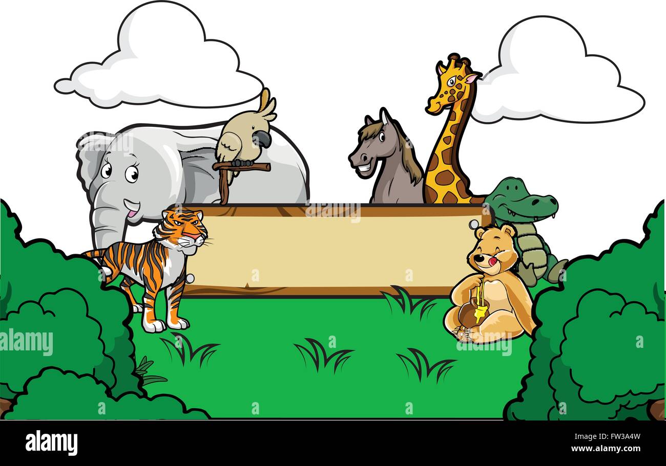 wild animal sign Stock Vector Image & Art - Alamy