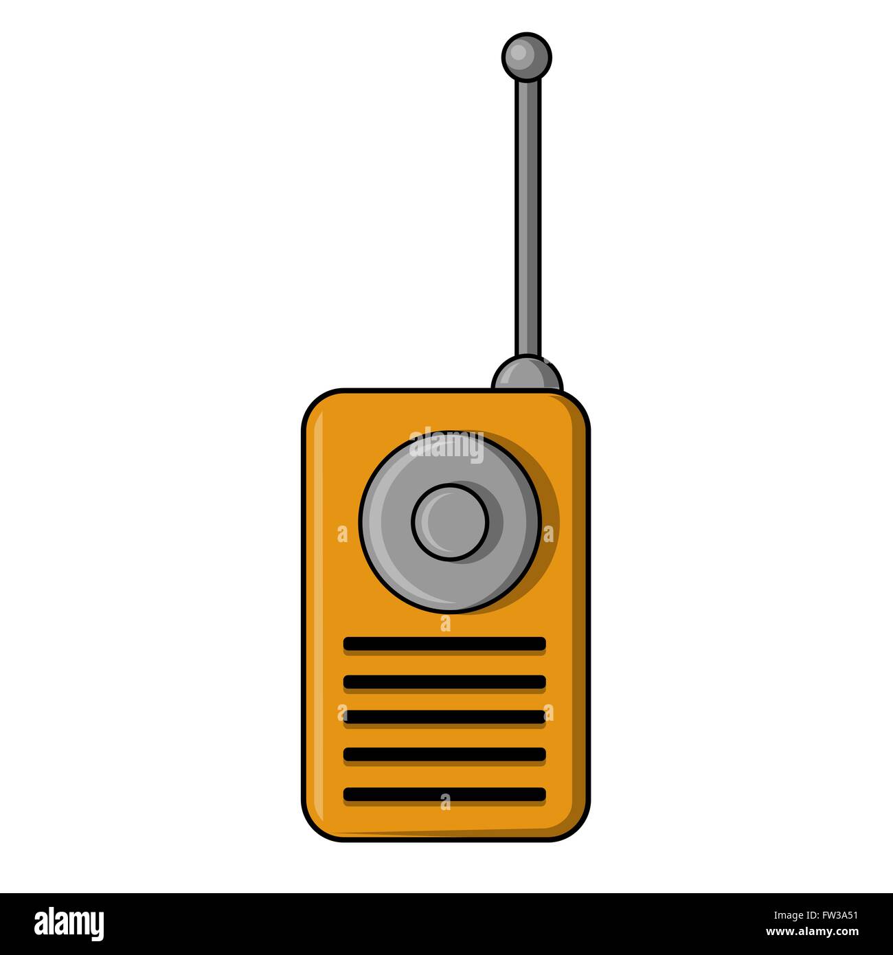 Cartoon radio drawing Cut Out Stock Images & Pictures - Alamy