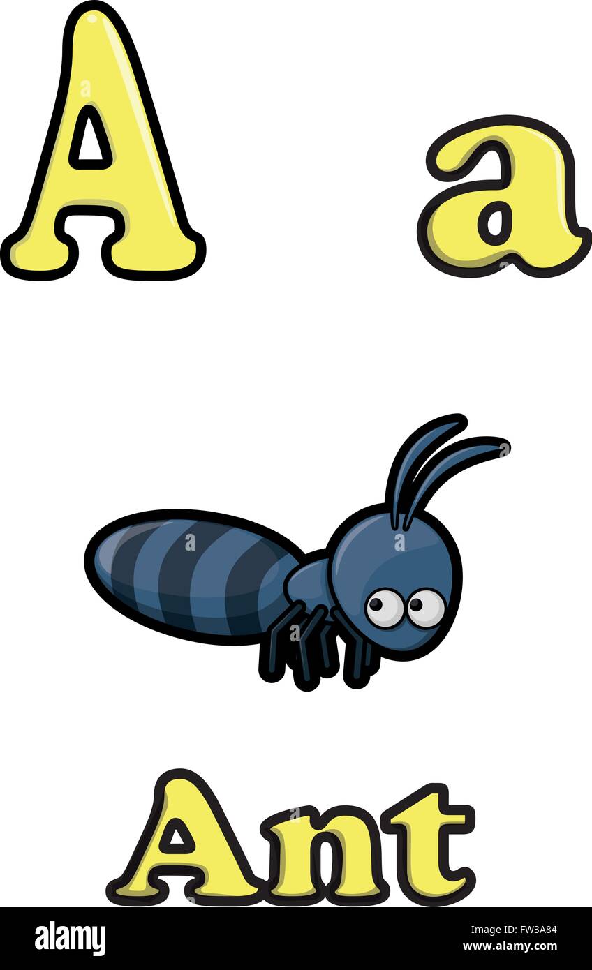 Two ants Stock Vector Images - Alamy