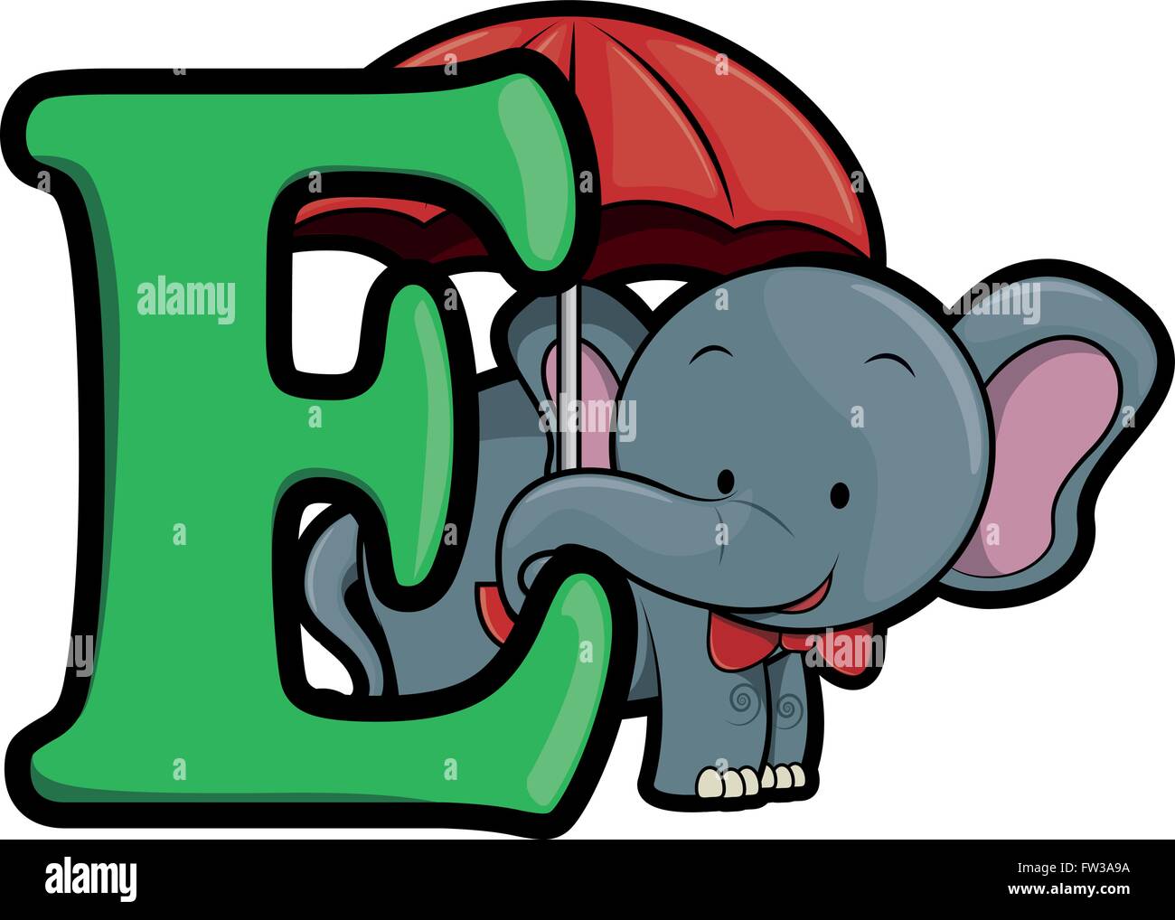 E for elephant Stock Vector Image & Art - Alamy